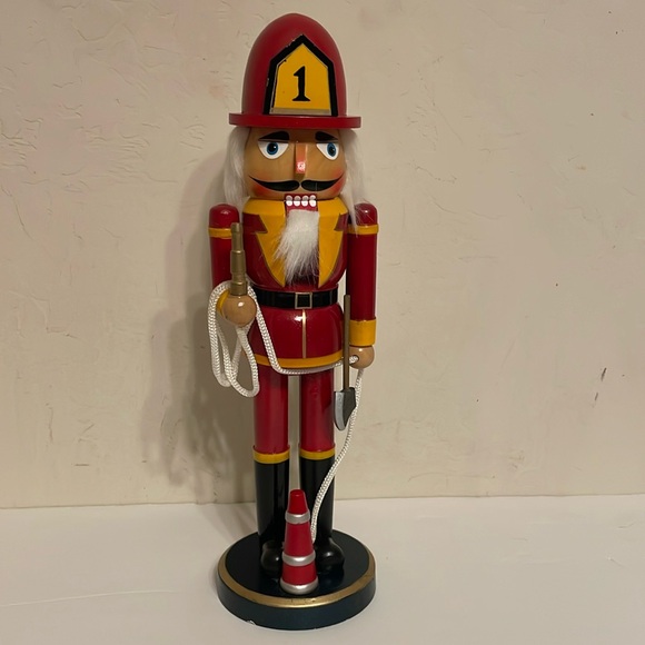 Holiday | Military Nutcracker Fireman W Ax And Hose | Poshmark